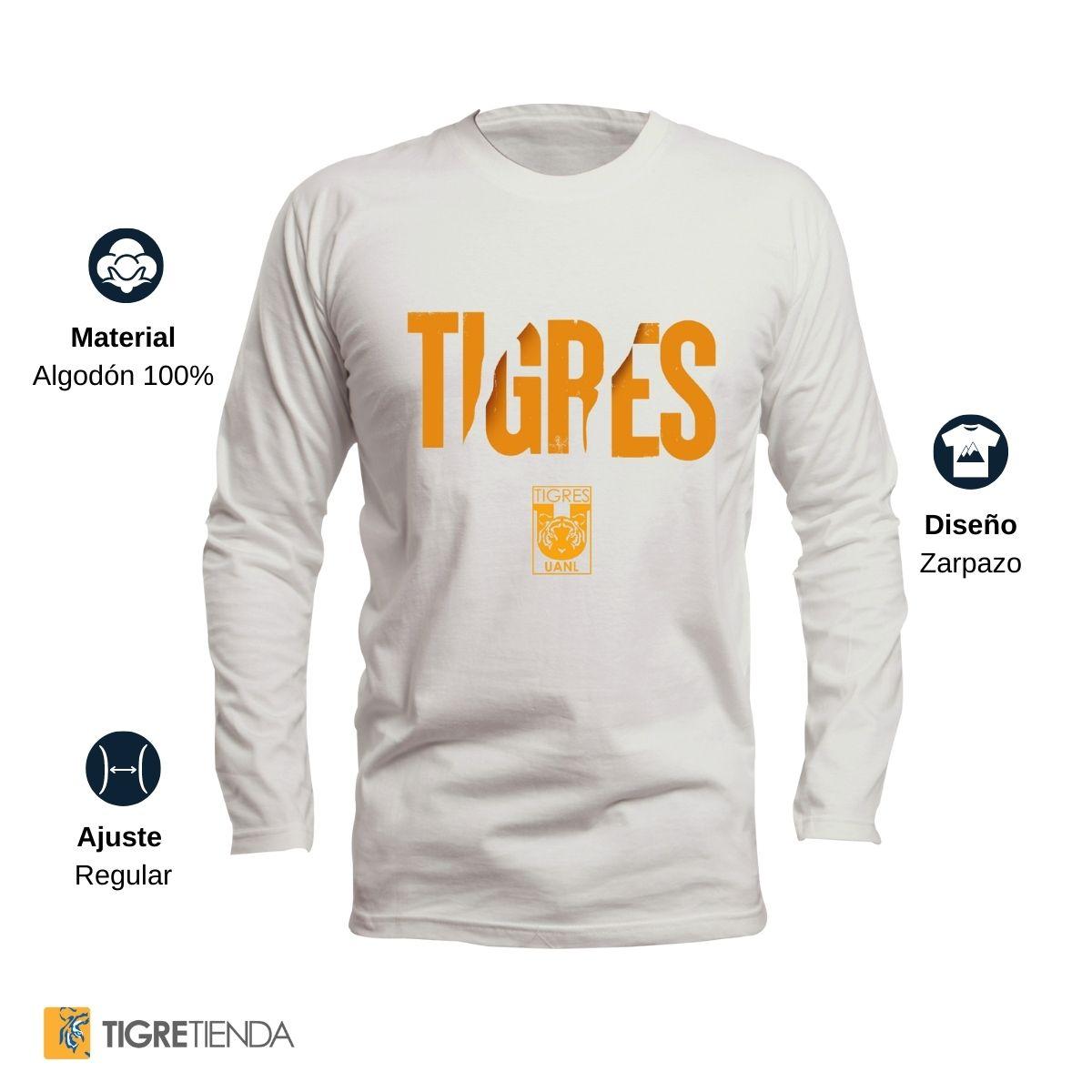 Playera Tigres Hombre UANL Zarpazo Manga Larga OD77154 – Tienda LIGA ...
