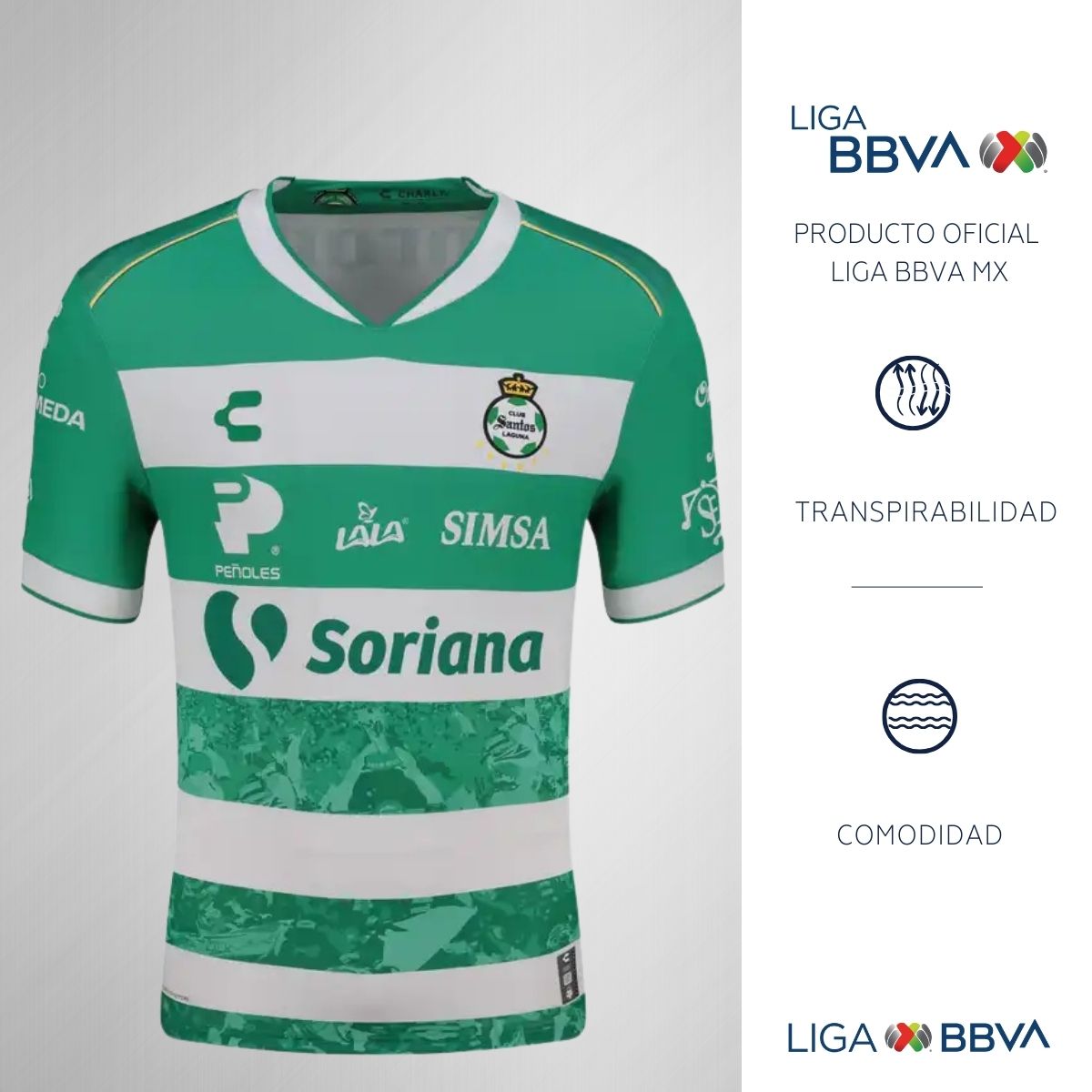 Jersey Hombre Charly Santos Local 25/26 – Tienda LIGA BBVA MX
